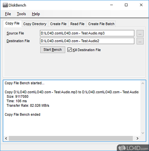 DiskBench - Screenshots