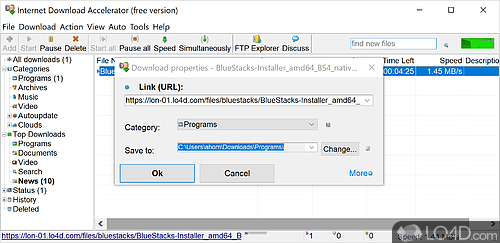 Internet Download Accelerator - Screenshots