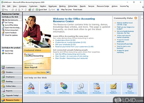 Microsoft Office Accounting Express - Screenshots