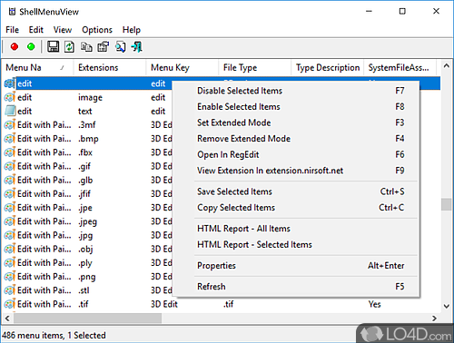 ShellMenuView - Screenshots