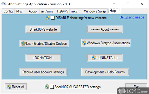 STANDARD Codecs - Screenshots