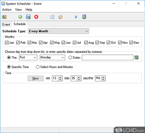 System Scheduler Free - Screenshots