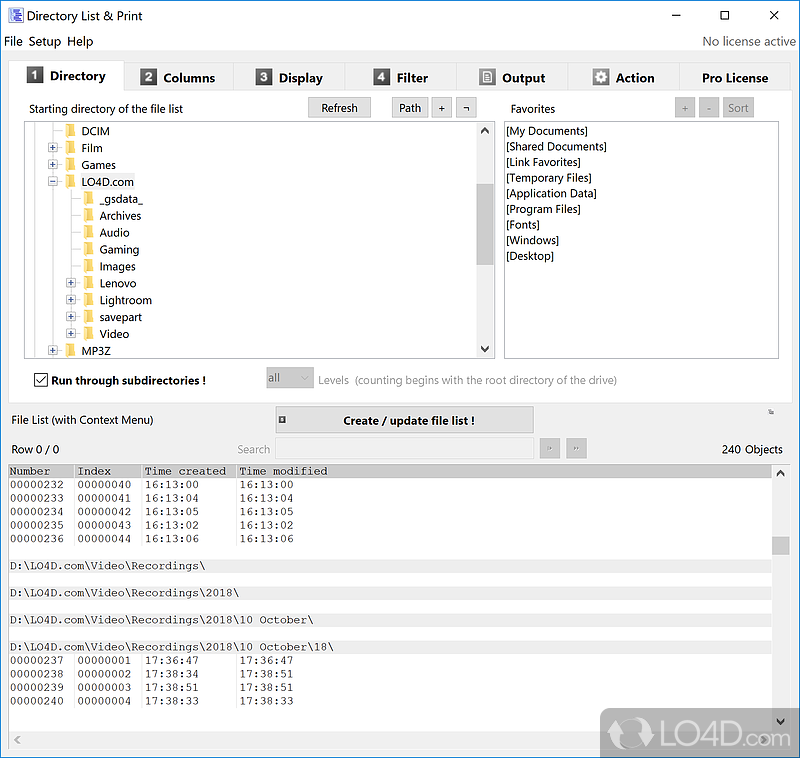 Directory List Print Pro Screenshots