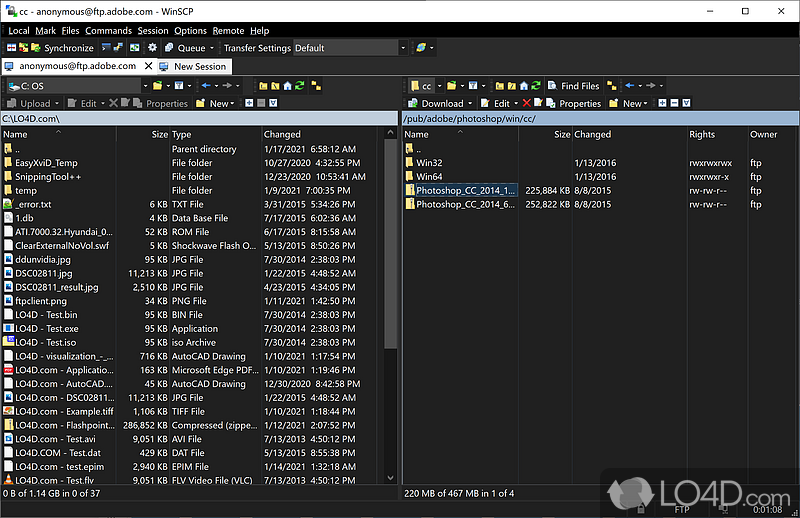 WinSCP Screenshots