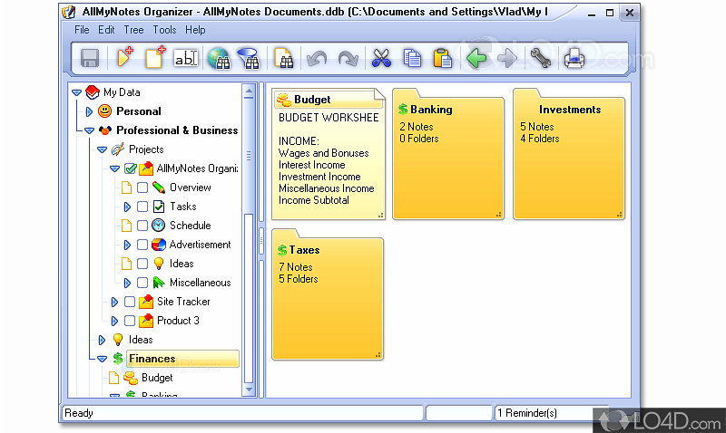 AllMyNotes Organizer Free - Download