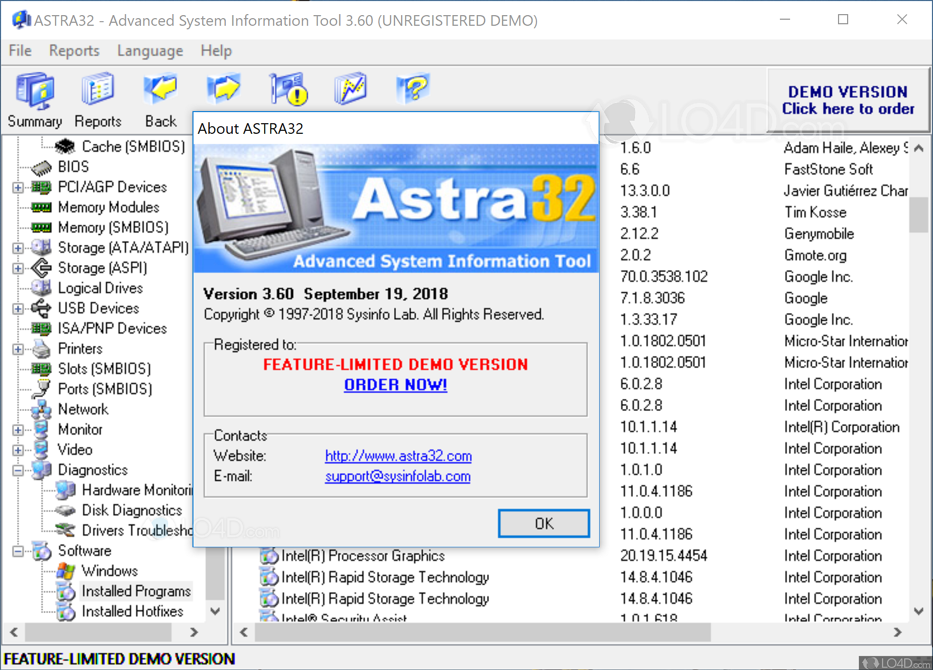 ASTRA32 - Advanced System Information Tool - Download