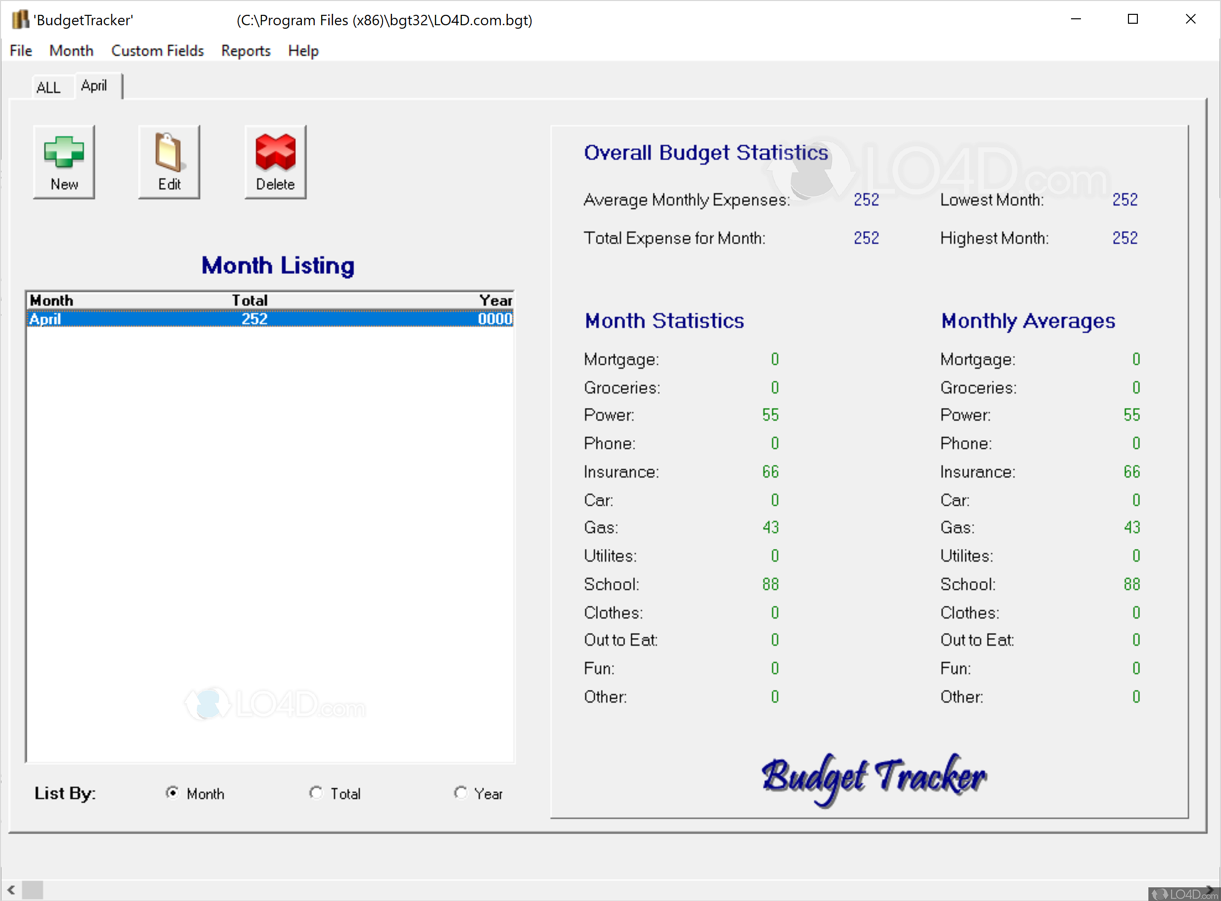 Budget Tracker - Download