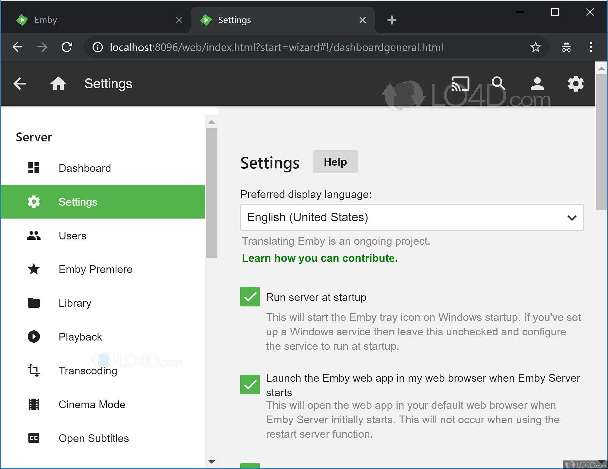 Emby Server - Download