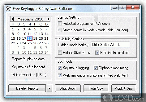 Free Keylogger - Download