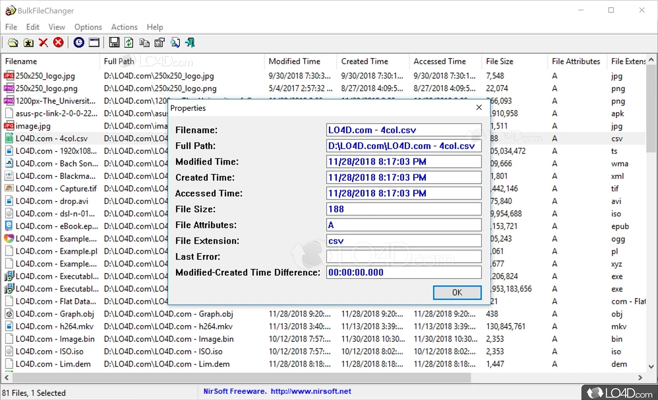 Bulkfilechanger Windows 10 8 Apps For Changing The Created/Modified