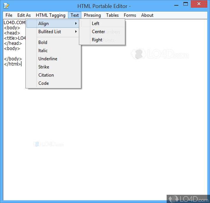 HTML Portable Editor - Download