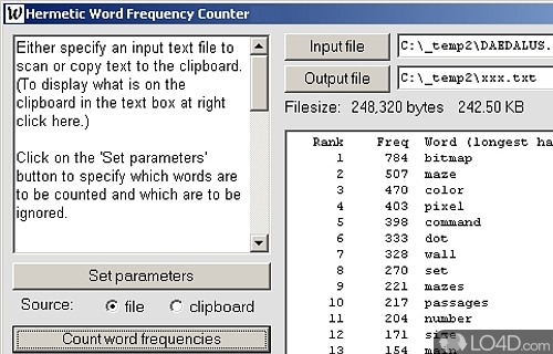 Hermetic Word Frequency Counter - Download Hermetic Word Frequency Counter - Download