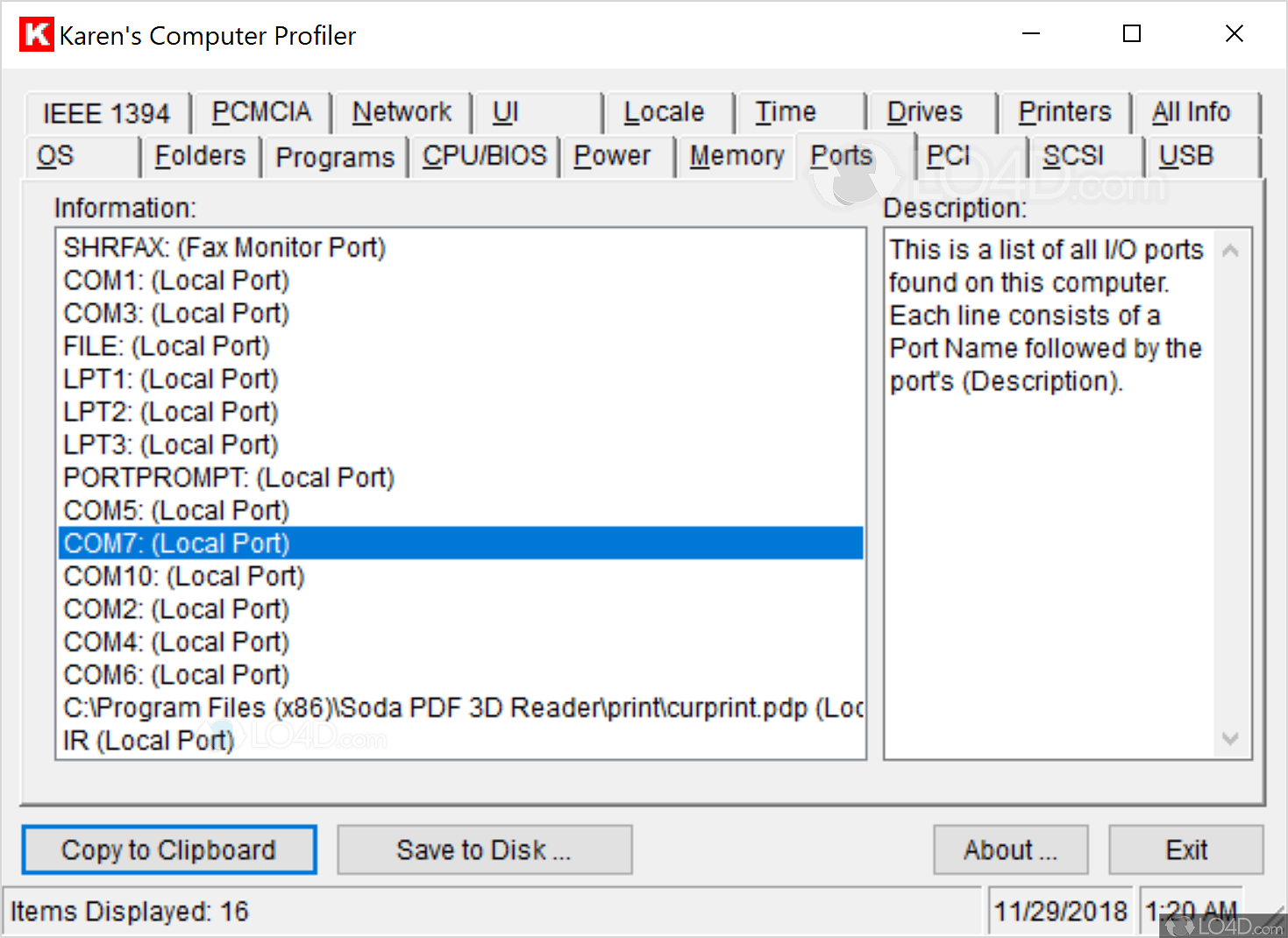 Karen's Computer Profiler - Download