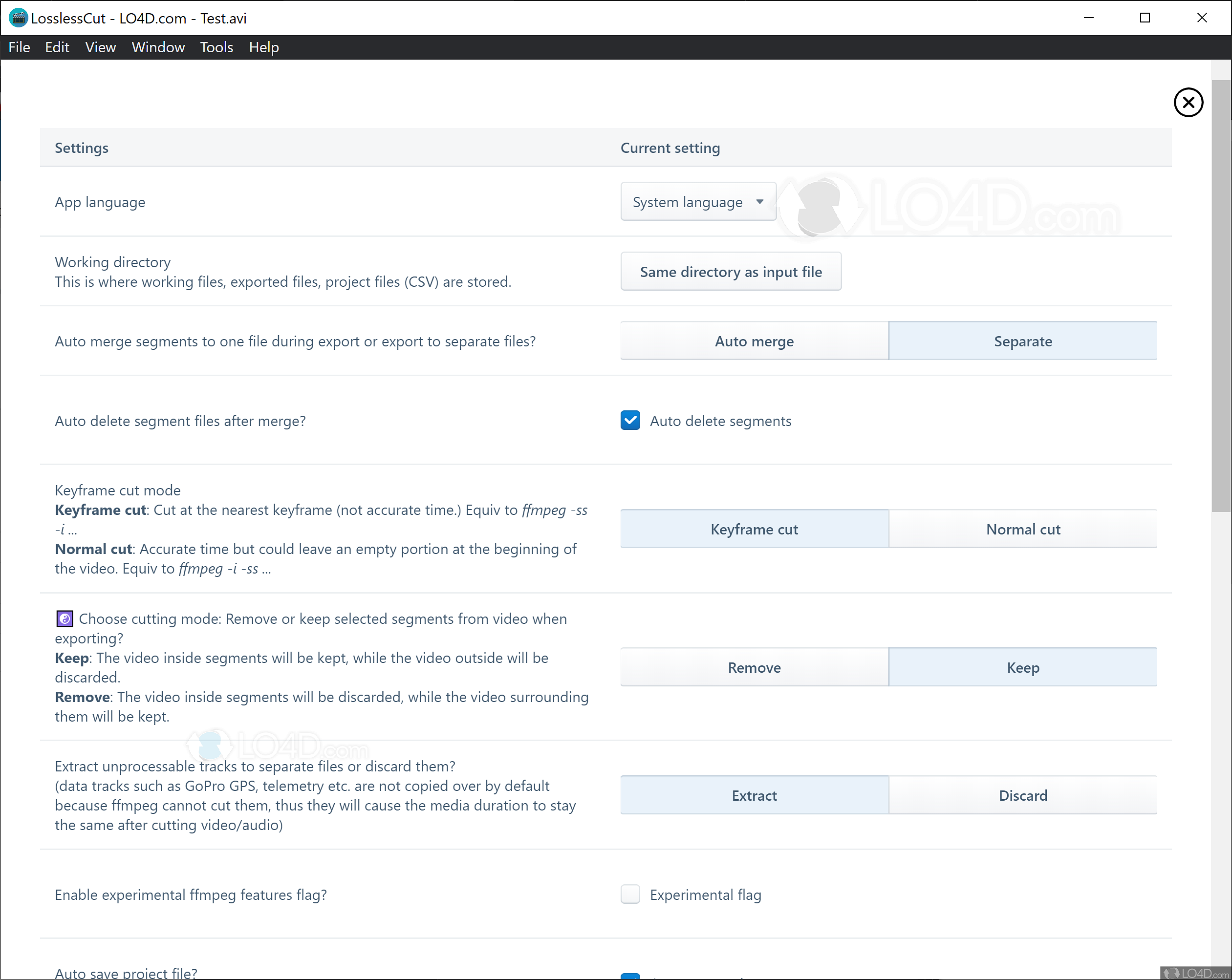 LosslessCut - Download