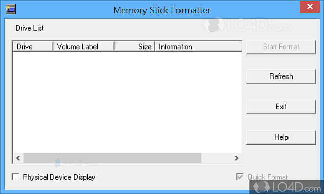 Memory Stick Formatter - Download