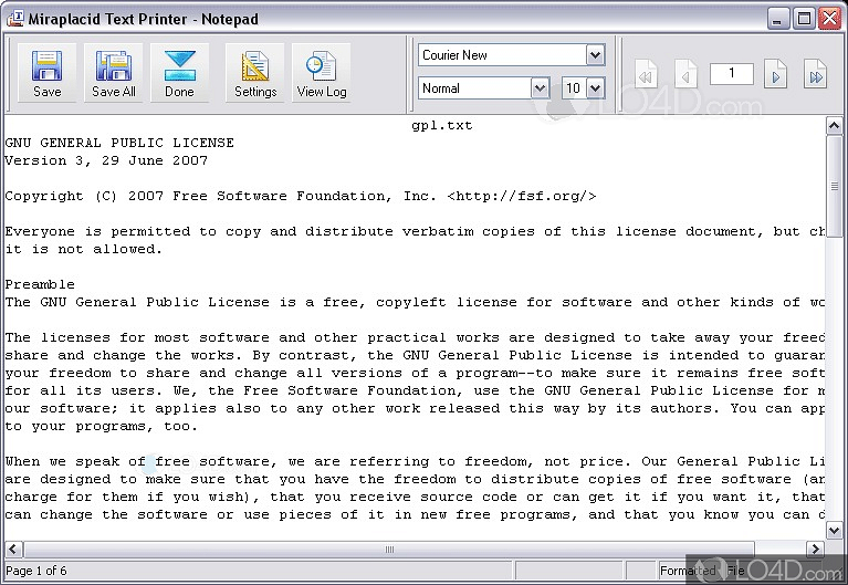 Miraplacid Text Driver - Download