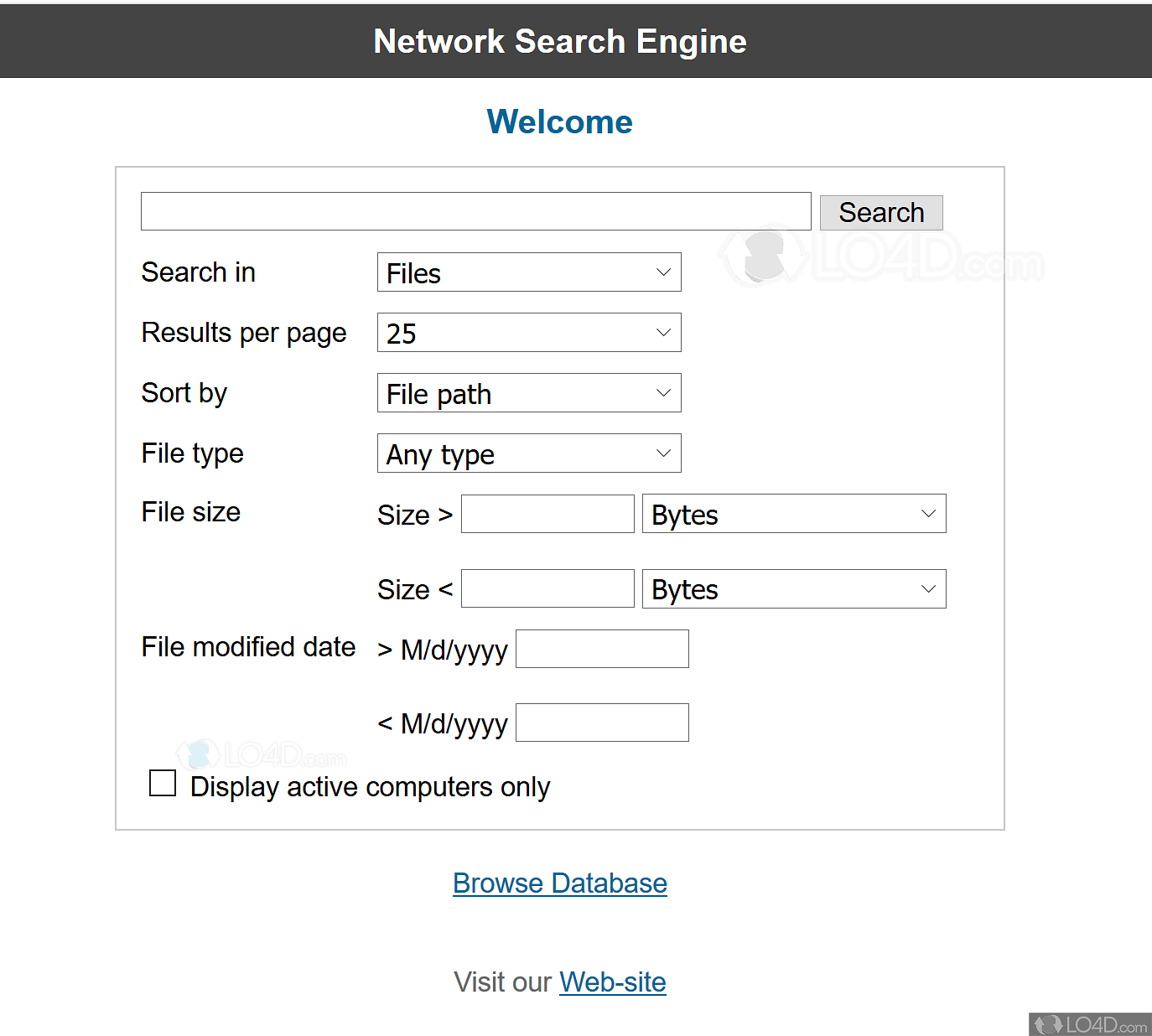 Network Search Engine - Download
