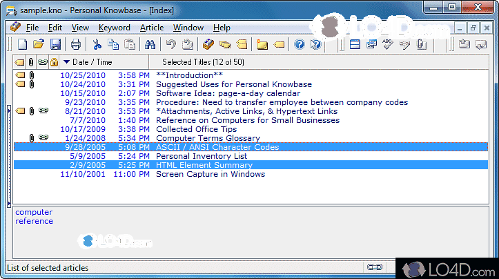 Personal Knowbase - Download