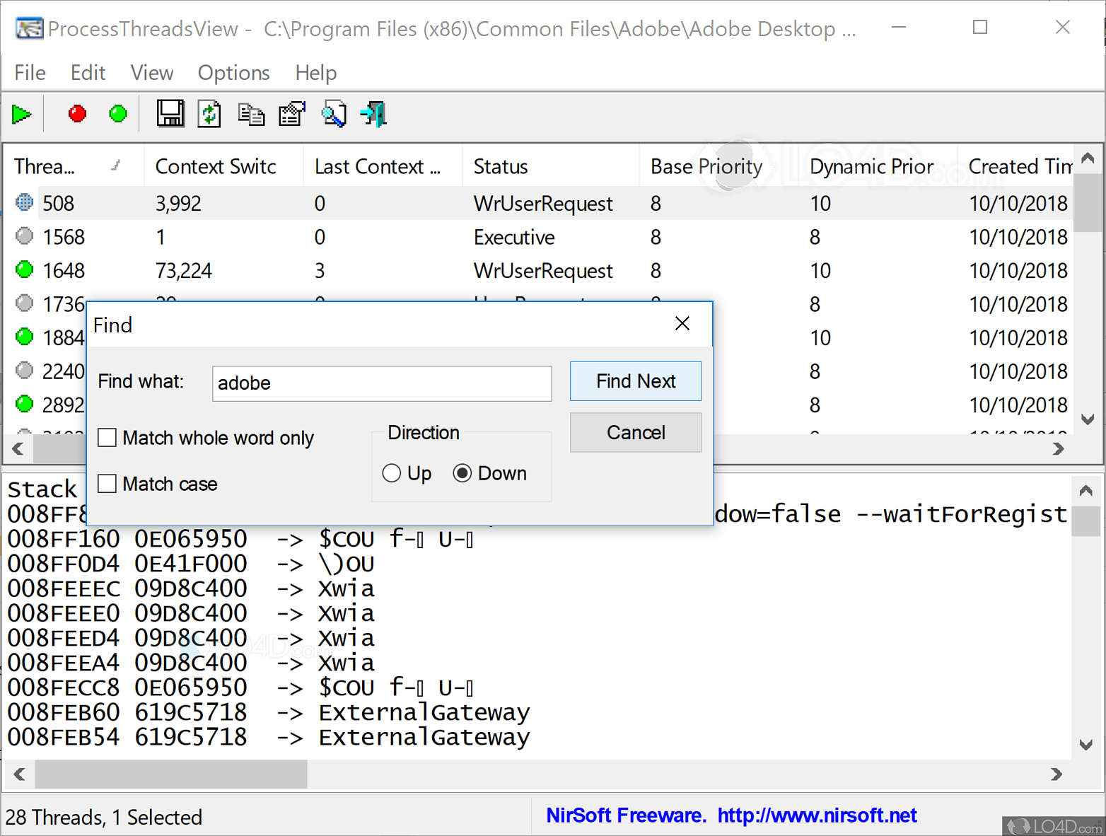 ProcessThreadsView - Download