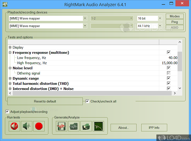 RightMark Audio Analyzer - Download