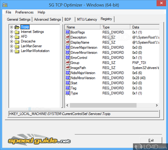 SpeedGuide TCP Optimizer - Download