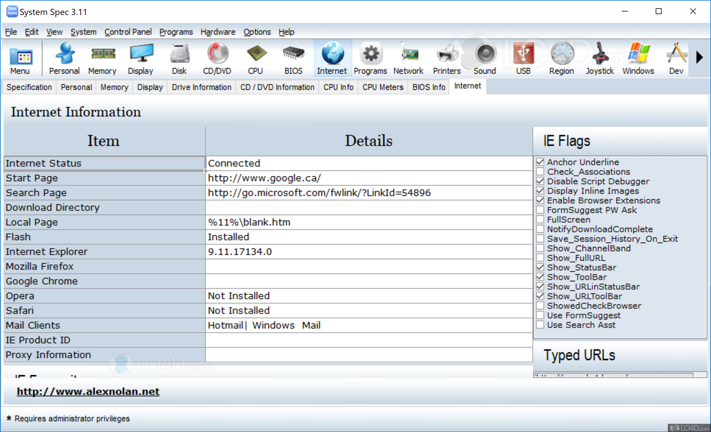 System Spec - Download
