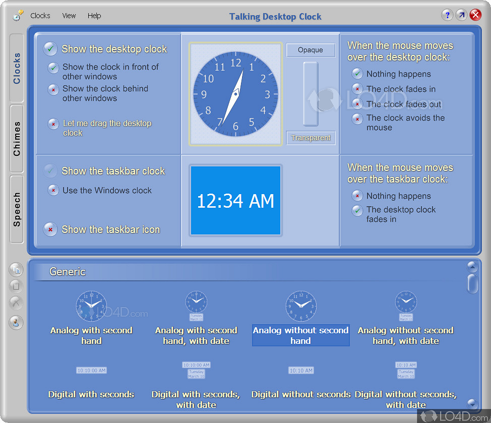 Talking Desktop Clock - Download