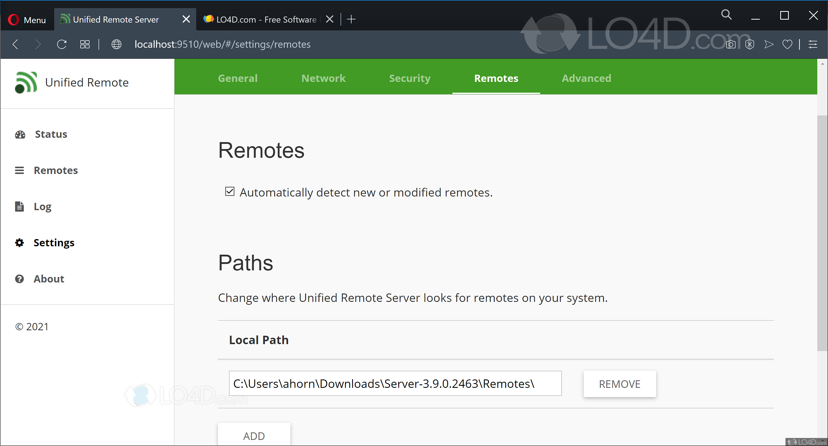 Unified Remote Portable - Download