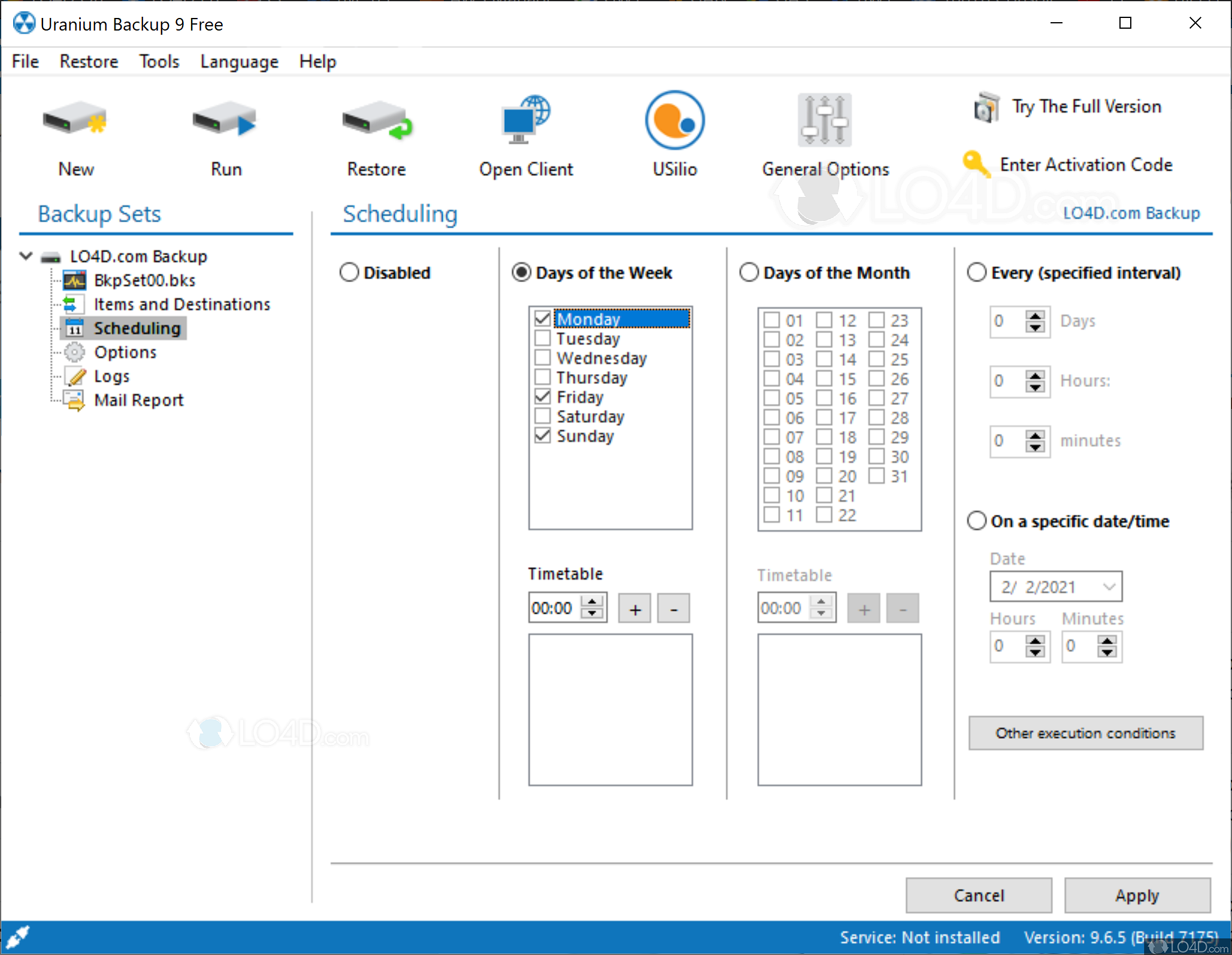 Uranium Backup - Download